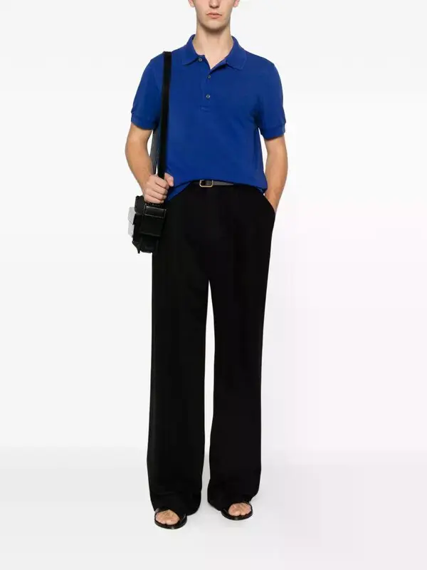 TOM FORD Short-sleeve Polo Shirt - Blue