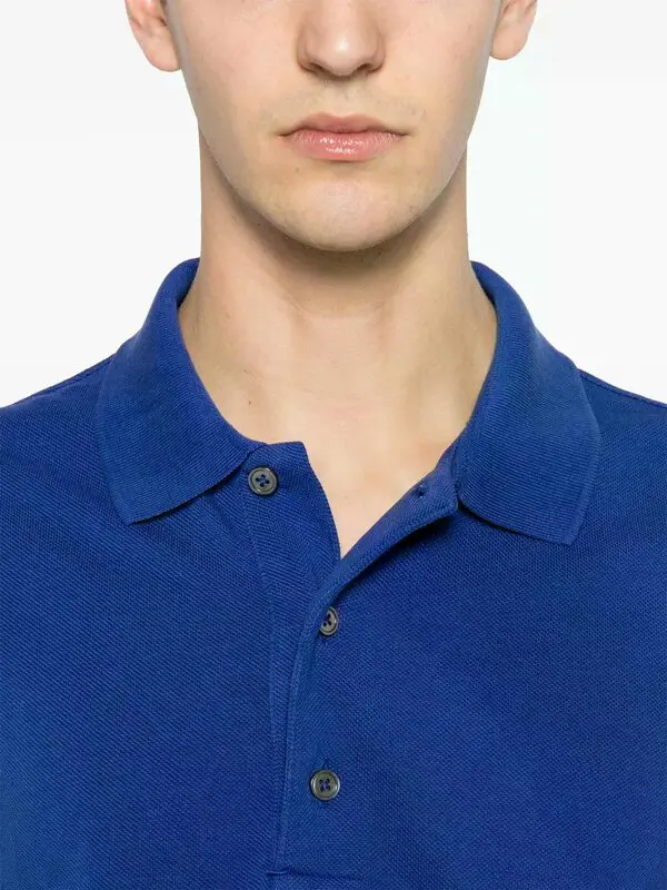 TOM FORD Short-sleeve Polo Shirt - Blue