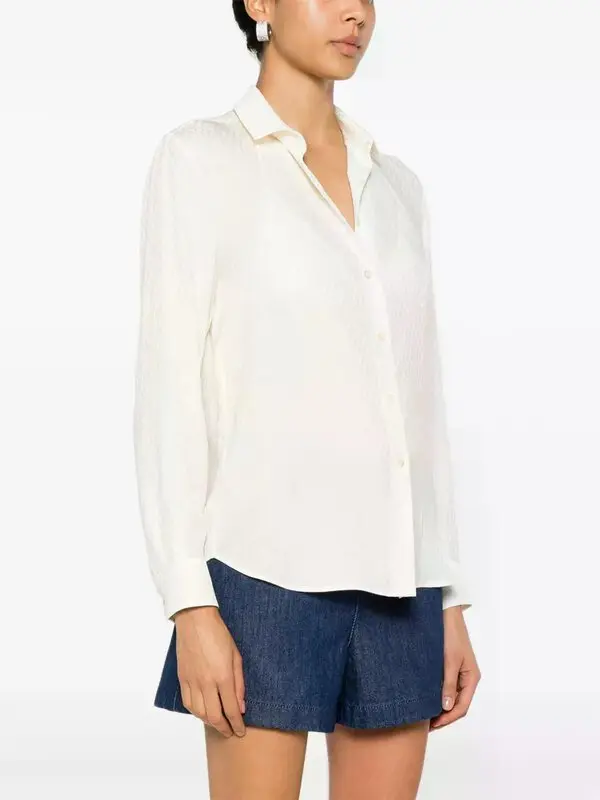 Gucci Logo-jacquard Silk Shirt