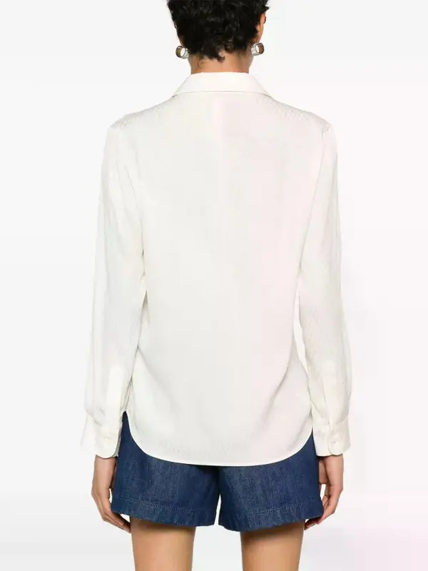 Gucci Logo-jacquard Silk Shirt