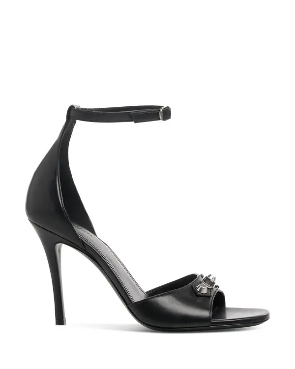 Balenciaga City Uptown Sandals - Black/silver