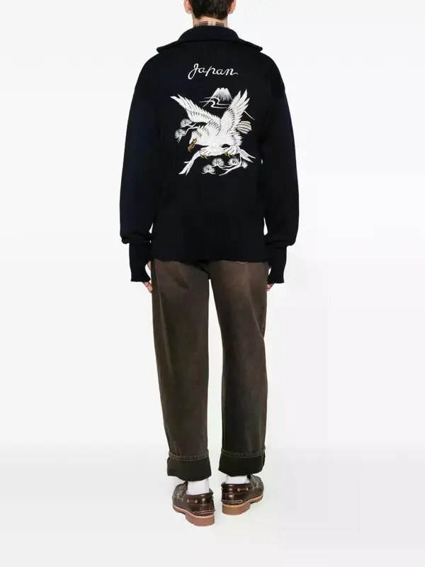 Junya Watanabe Zip-neck High Neck Sweater