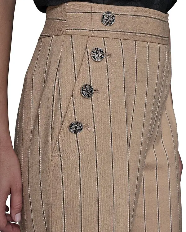 Karl Lagerfeld Paris Stripe Straight Leg Pants
