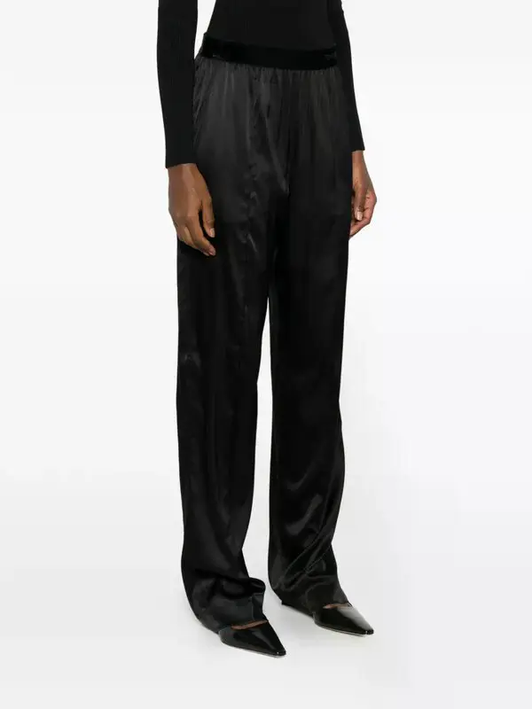 TOM FORD Satin Trousers - Black