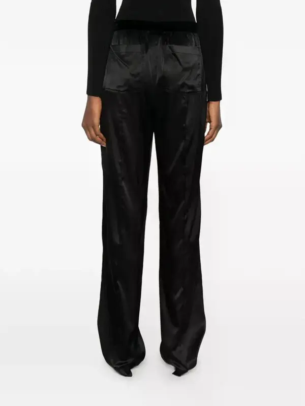 TOM FORD Satin Trousers - Black