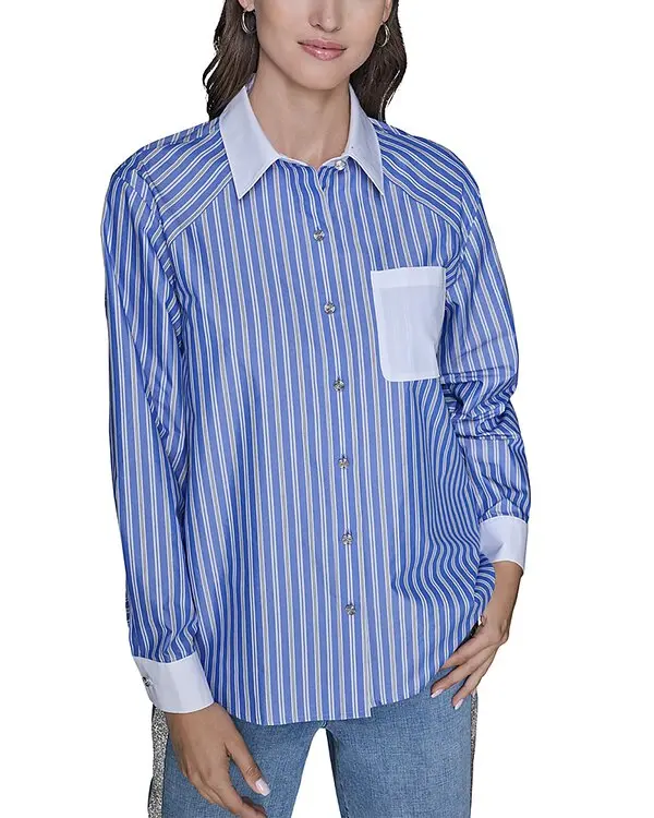 Karl Lagerfeld Paris Striped Button-down Shirt