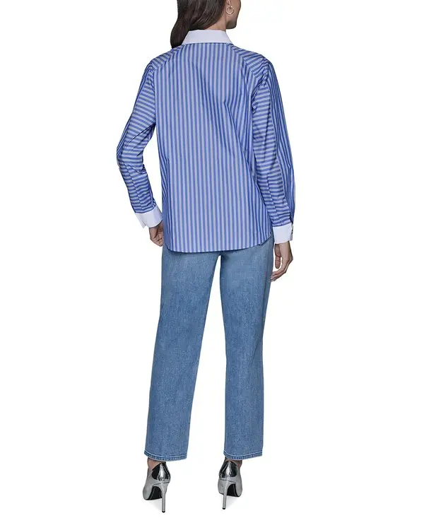 Karl Lagerfeld Paris Striped Button-down Shirt