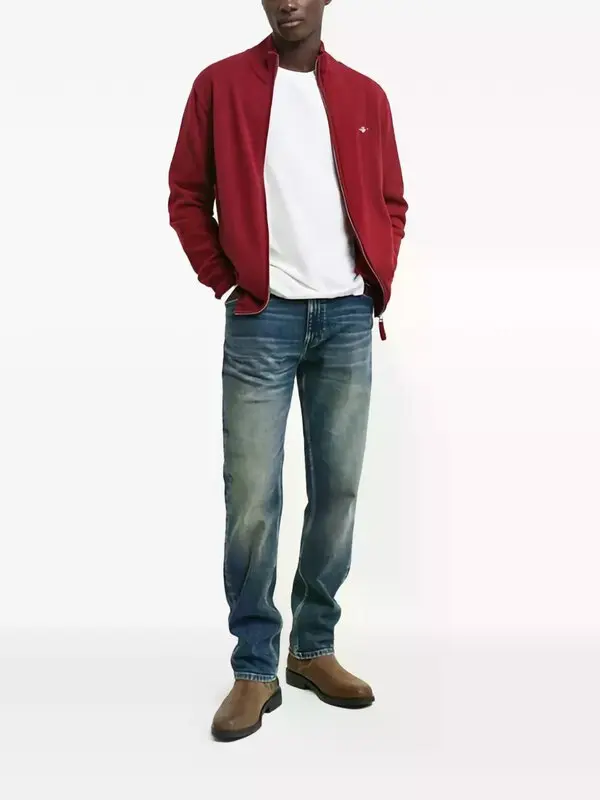 Gant Zip-fastening Wool Sweatshirt - Red