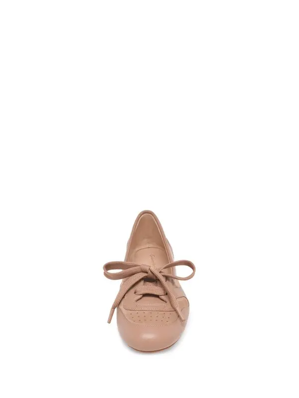 GIANVITO ROSSI Vault Ballerinas - Pink Nappa And Suede