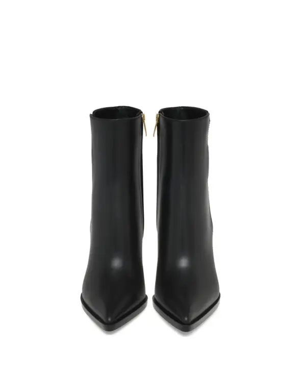 GIANVITO ROSSI Granada Booties - Black Calf Leather