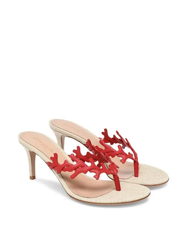 GIANVITO ROSSI Ocean Thong Sandals - White Nappa