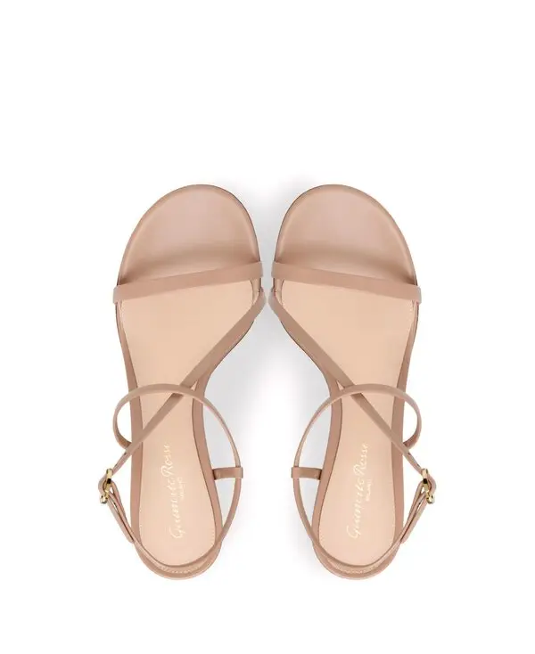 GIANVITO ROSSI Ascent Strappy Sandals - Pink Leather
