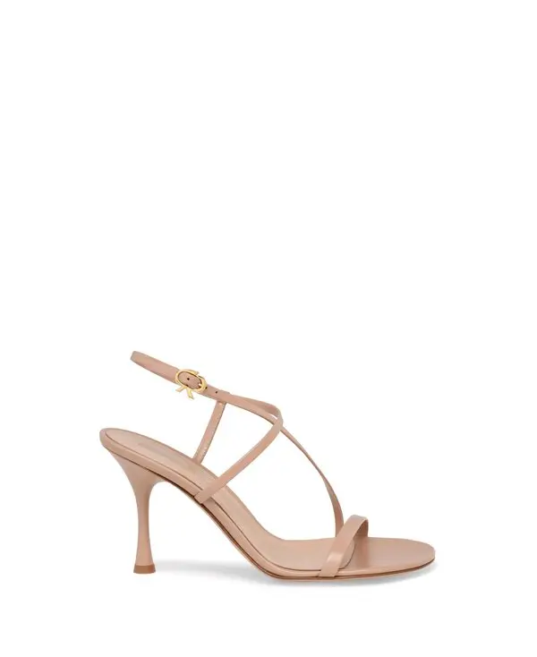 GIANVITO ROSSI Ascent Strappy Sandals - Pink Leather