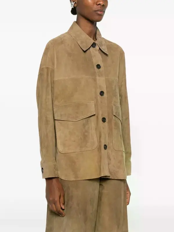 ARMA Kaylee Suede Jacket - Neutrals