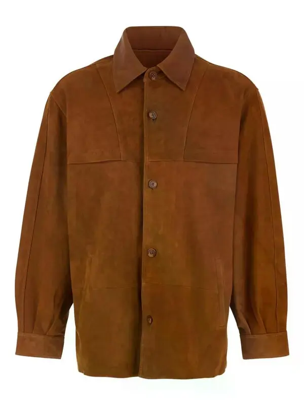 SUNFLOWER Buttoned Leather Shirt