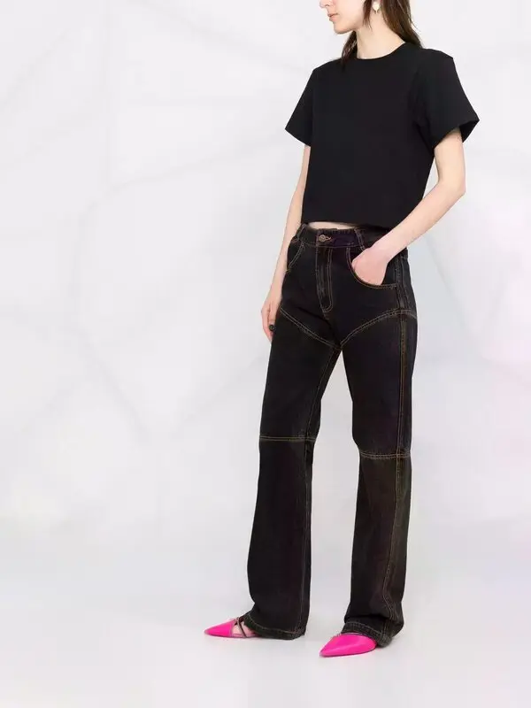 Helmut Lang Core Logo-print Cropped T-shirt