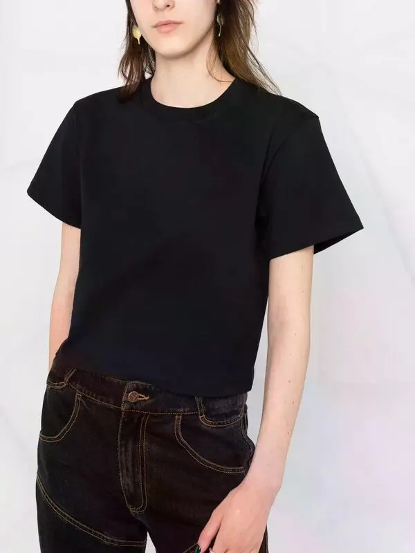 Helmut Lang Core Logo-print Cropped T-shirt