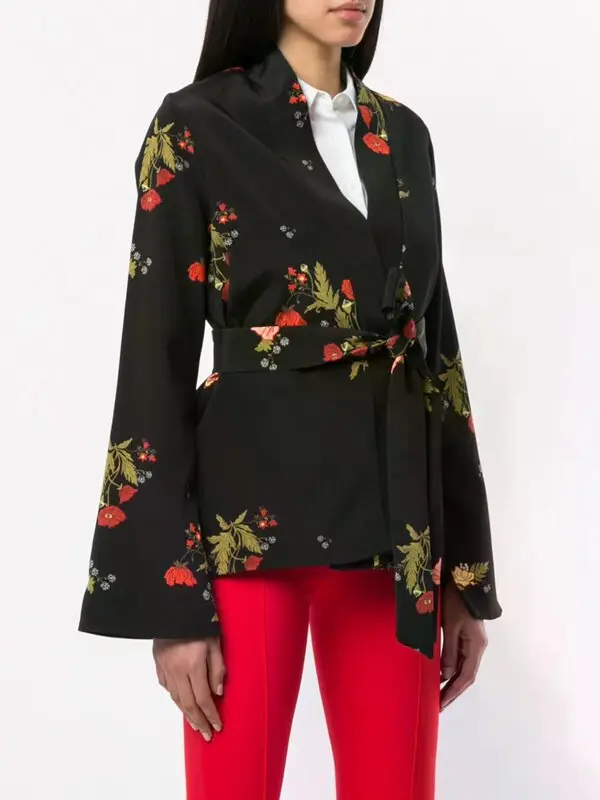 MACGRAW Floral-print Robe Coat