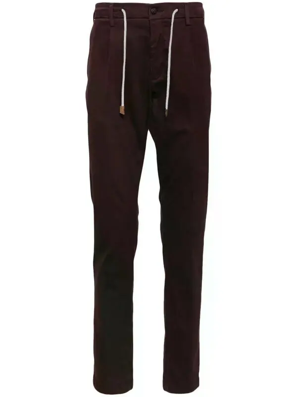 Eleventy Tape Trousers - Red
