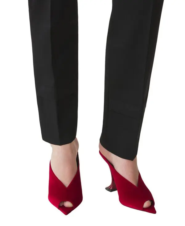 LANVIN Midnight Step Mule - Red