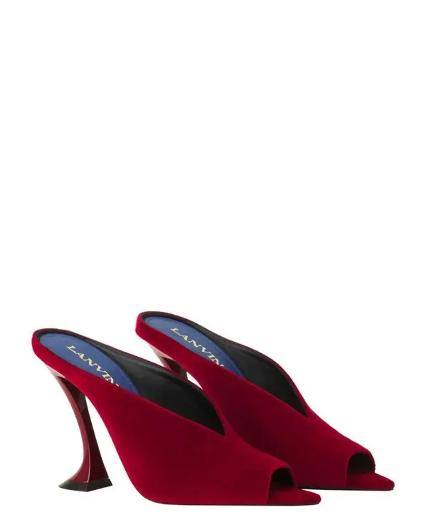 LANVIN Midnight Step Mule - Red