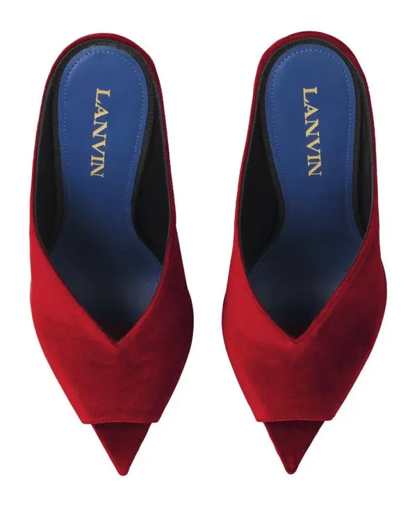 LANVIN Midnight Step Mule - Red