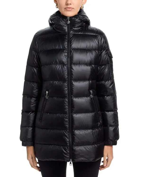 Moncler Glements Hooded Down Jacket - Black