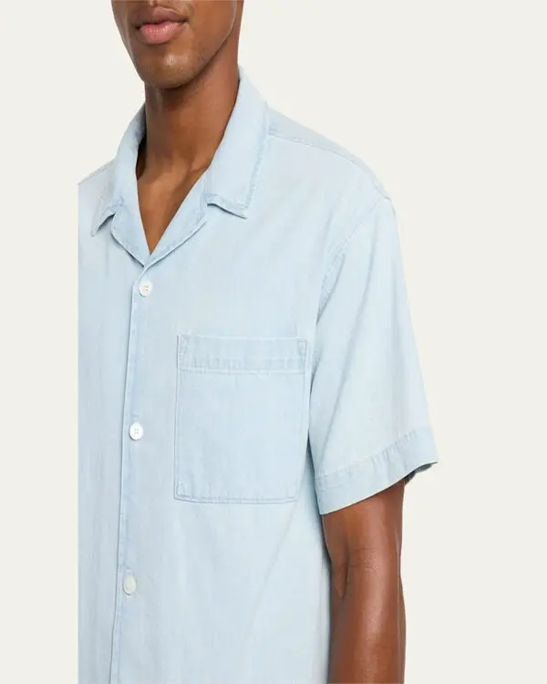 FRAME Short-sleeve Camp Collar Shirt