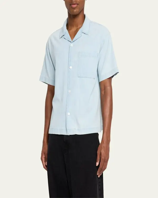 FRAME Short-sleeve Camp Collar Shirt