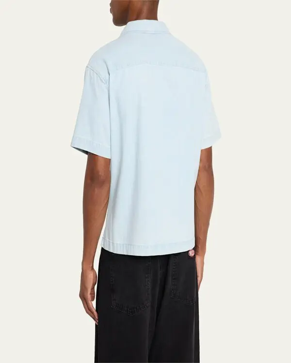 FRAME Short-sleeve Camp Collar Shirt