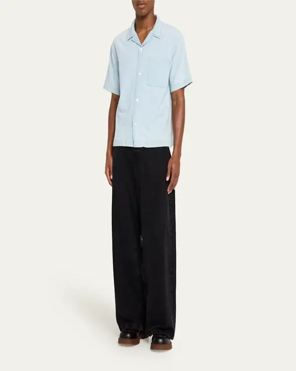 FRAME Short-sleeve Camp Collar Shirt