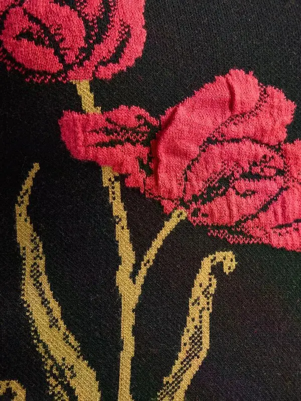 Erdem Short-sleeved T-shirt With Floral Embroidery