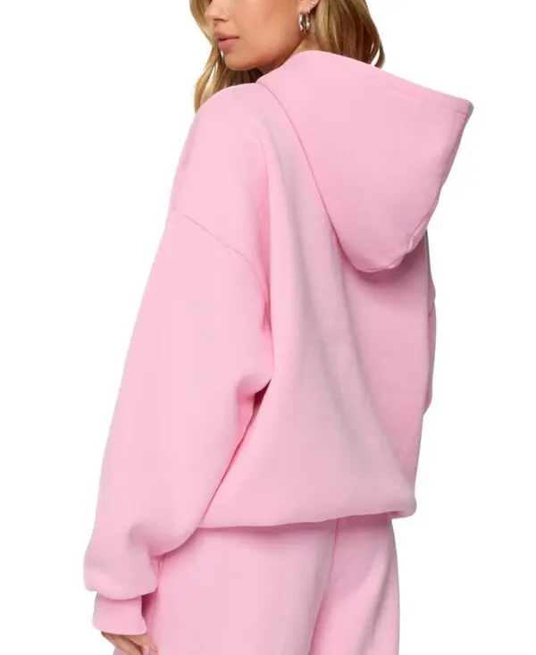 EDIKTED Fleece Hoodie - Pink