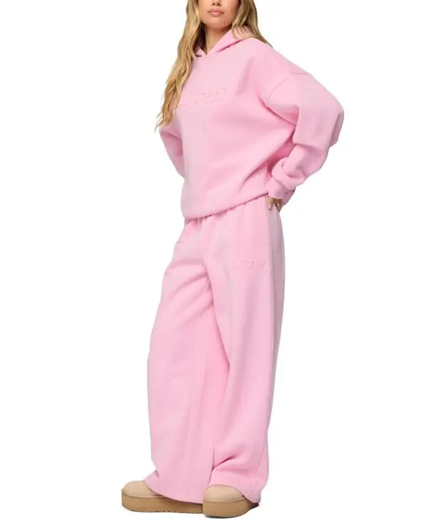 EDIKTED Fleece Hoodie - Pink