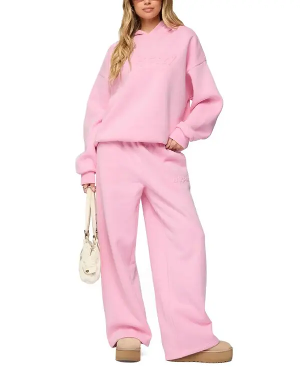 EDIKTED Fleece Hoodie - Pink