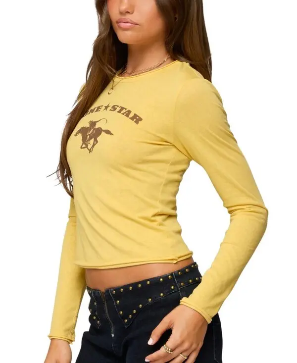 EDIKTED Lone Star Long Sleeve T-shirt