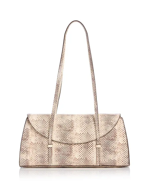 REFORMATION Elena Leather Shoulder Bag - Ombr Snake