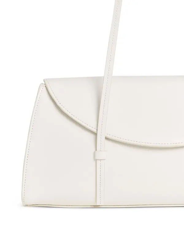 REFORMATION Elena Leather Shoulder Bag - White