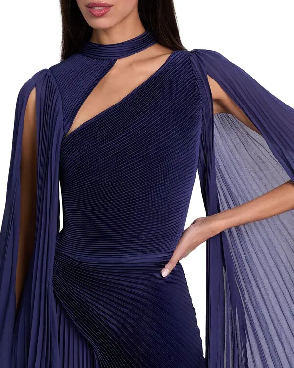 Alice + Olivia Aurelie Pleated Mini Dress