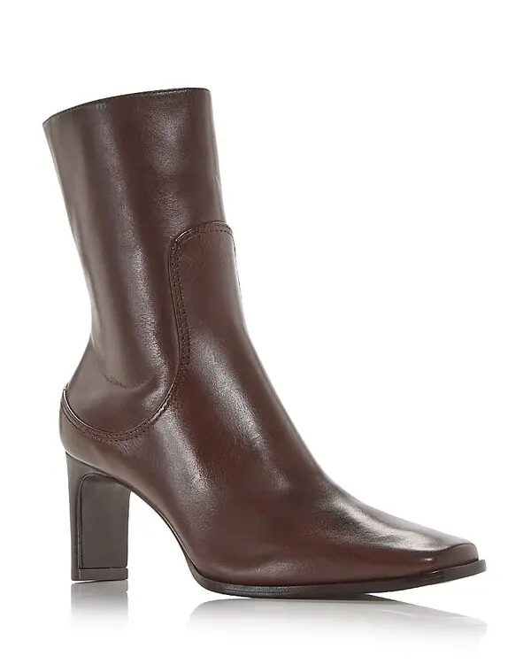 REFORMATION Claudette Ankle Boots - Espresso