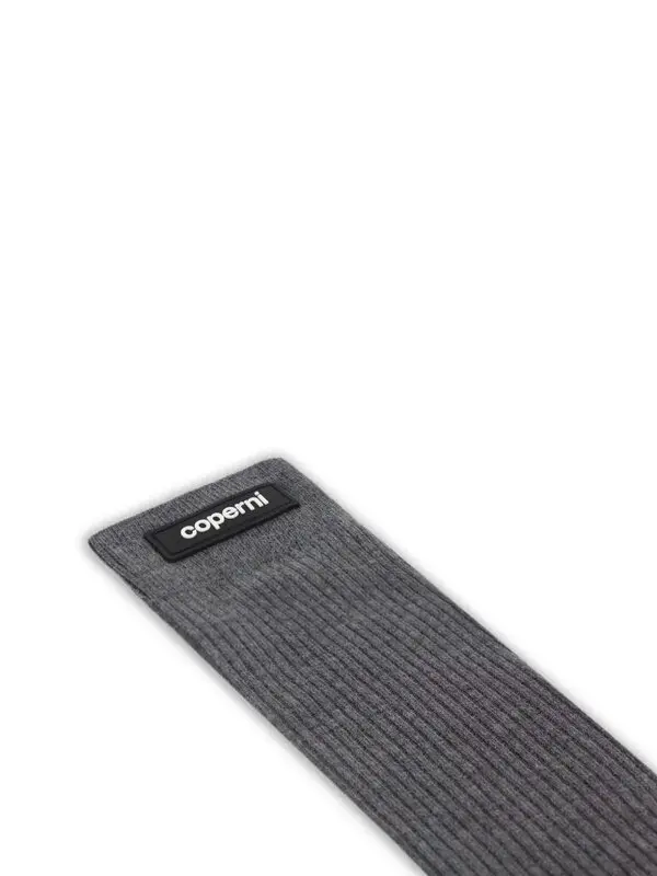 Coperni Ribbed Socks With Logo Detail