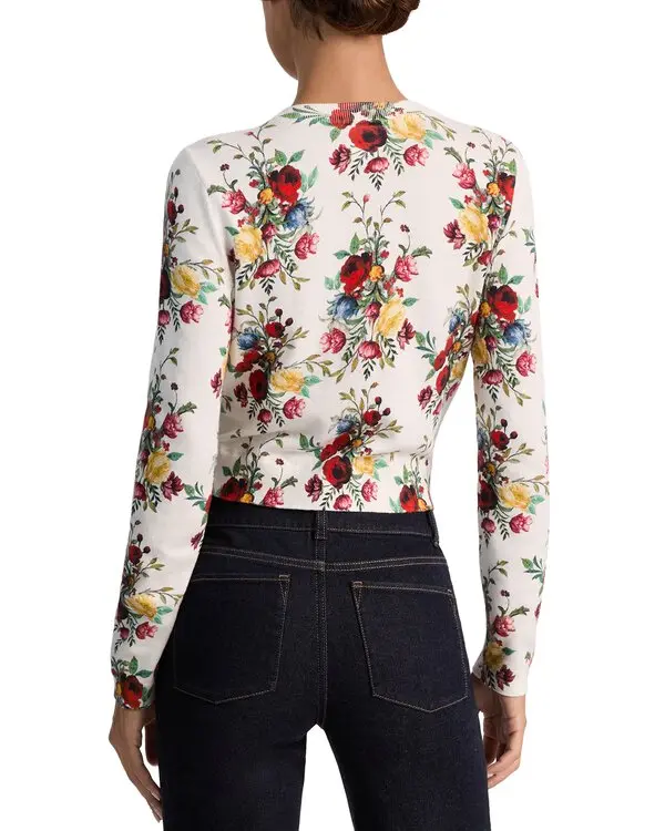Alice + Olivia Carson Crewneck Cardigan Sweater