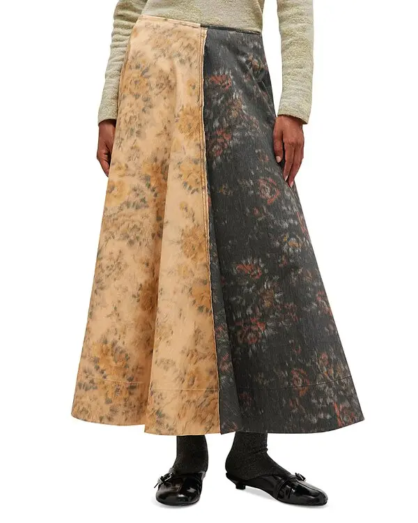 GANNI Floral Print Skirt - Multicolour