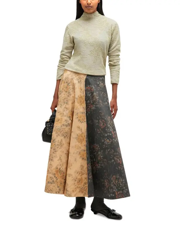 GANNI Floral Print Skirt - Multicolour