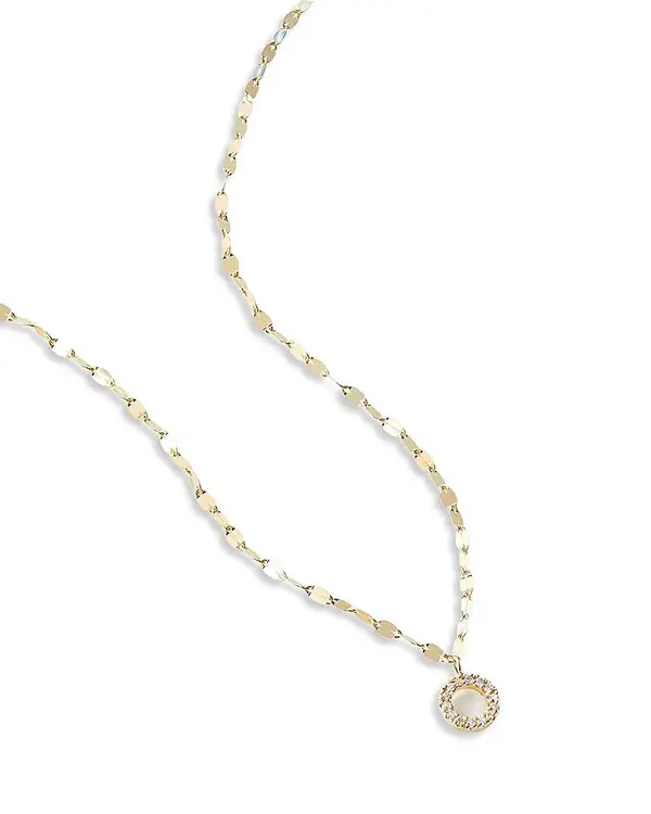 Lana Jewelry Diamond Circle Pendant Necklace - Gold