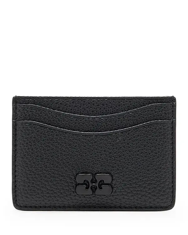GANNI Bou Card Holder - Black