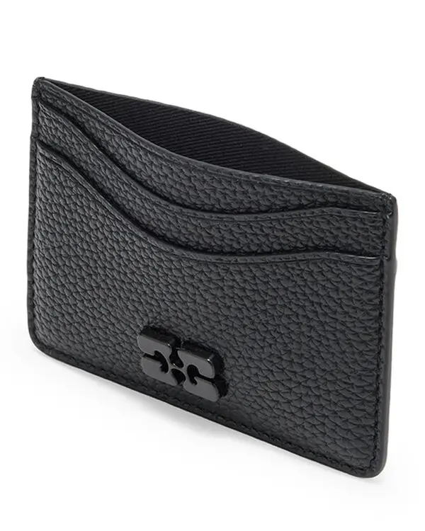 GANNI Bou Card Holder - Black