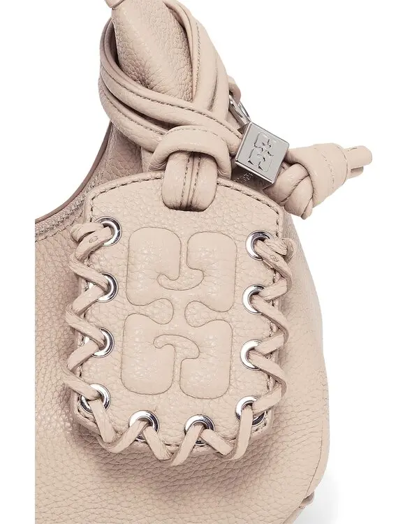 GANNI Mini Hobo Bag - White Pepper