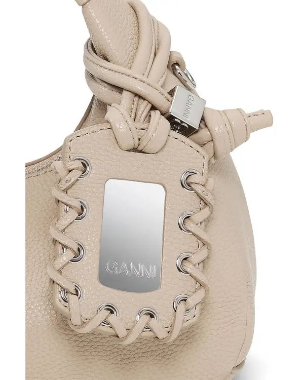 GANNI Mini Hobo Bag - White Pepper