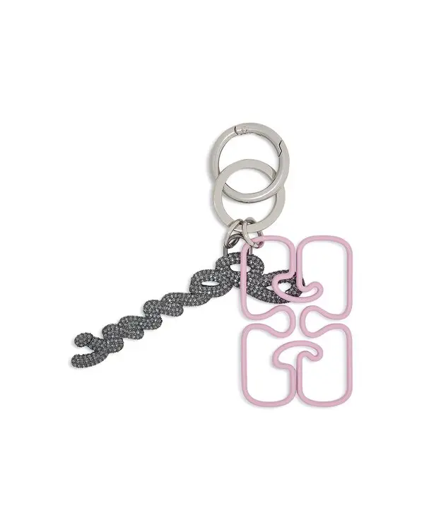 GANNI Strass Signature Keyring - Nosegay
